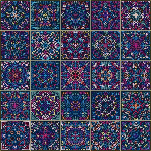 Seamless Square Tiles Vector Images (over 110,000)