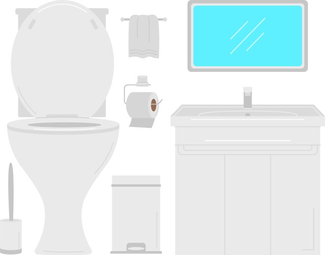 Toilet room Royalty Free Vector Image - VectorStock
