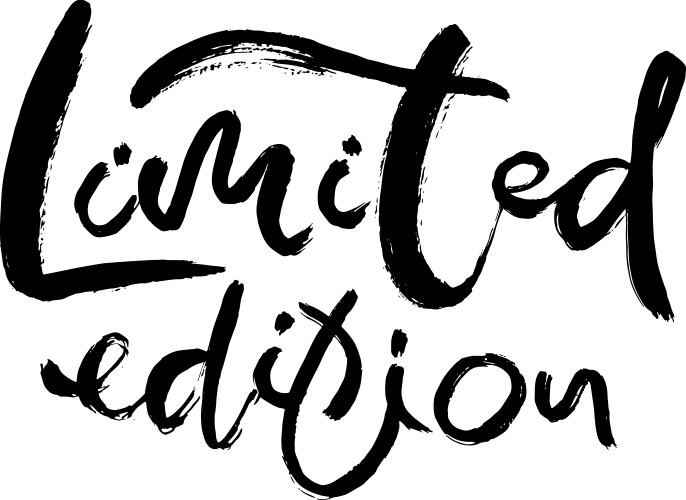 Limited edition modern lettering design Royalty Free Vector