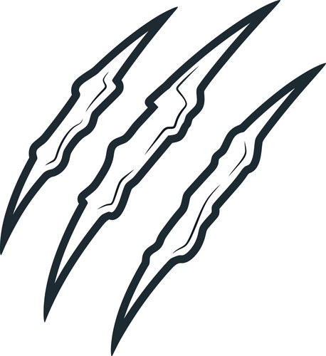Sharp Claw Marks - Three Scratches – Royalty-Free Vector | VectorStock