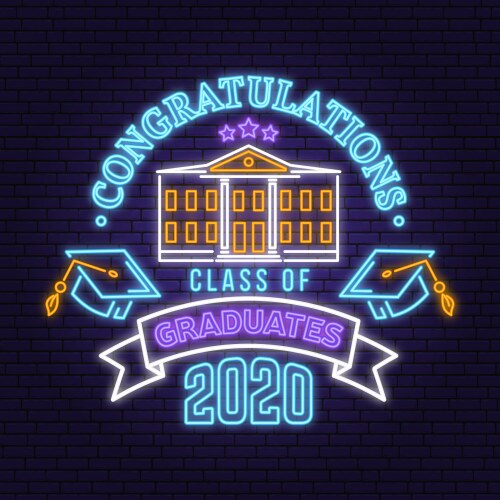 Class 202 neon bright signboard light banner Vector Image