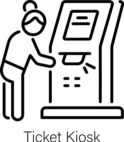 Ticket booth Royalty Free Vector Image - VectorStock