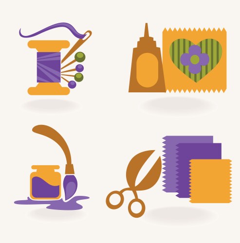 Hand made and craft Royalty Free Vector Image - VectorStock