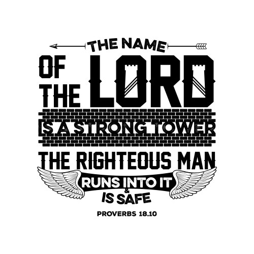 Hand lettering with bible verse i am Royalty Free Vector
