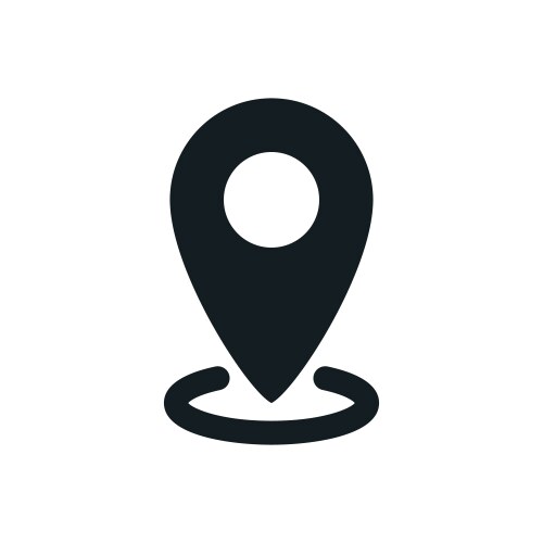 Geo location pin icon Royalty Free Vector Image