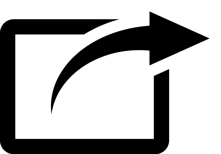 Share icon set social media button symbol Vector Image