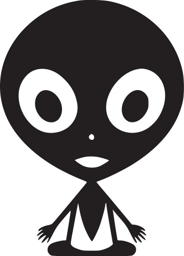 Alien spaceship icon simple style Royalty Free Vector Image