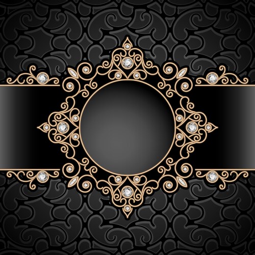 Red decorative jewelry hearts background Vector Image