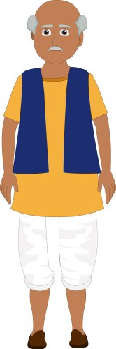 Indian prince character for cartoon animation Vector Image