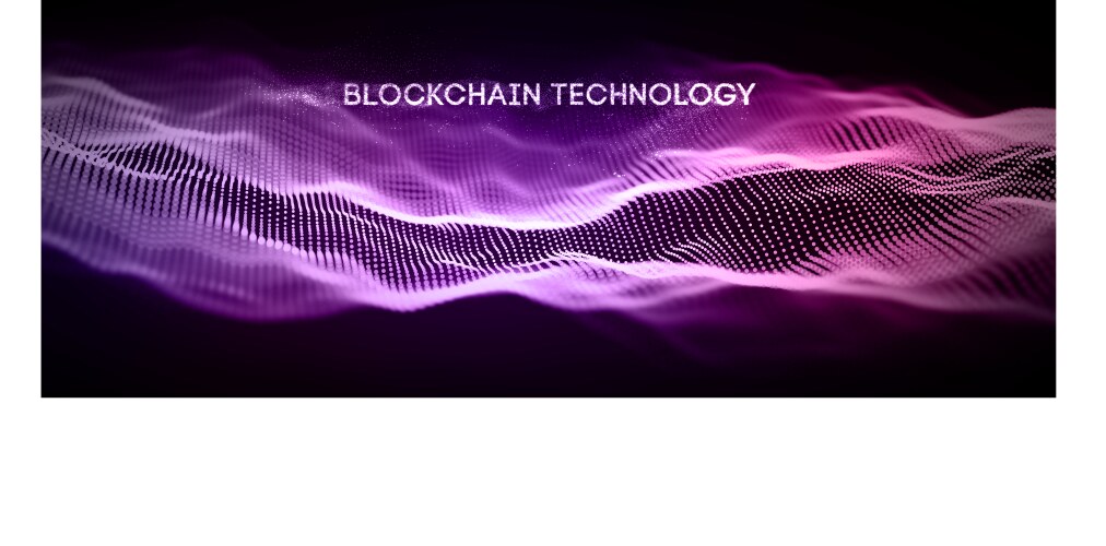 Blockchain technology background cryptocurrency Vector Image