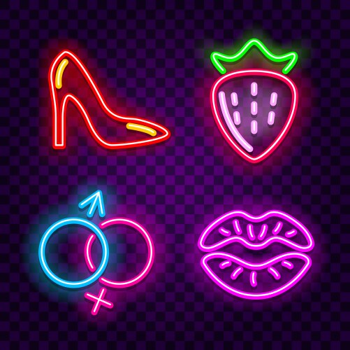 Neon sexy Royalty Free Vector Image - VectorStock
