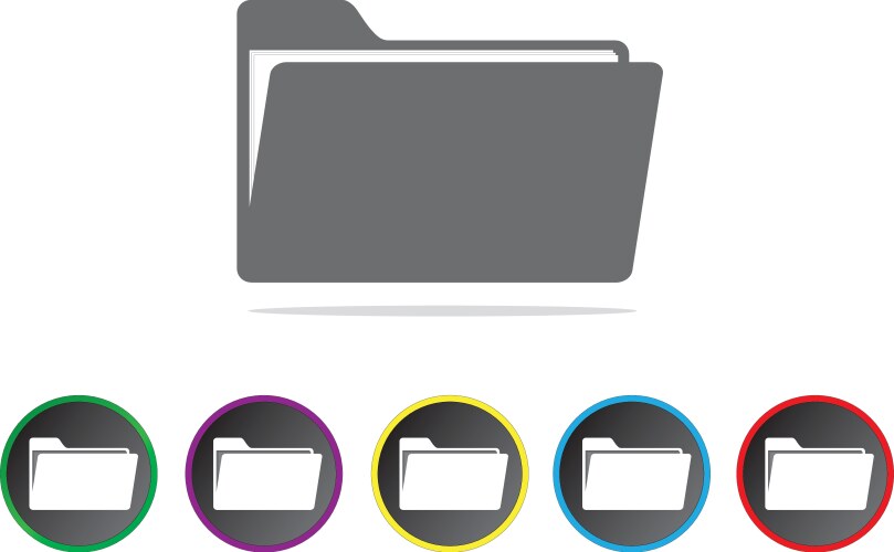Computer Folder Icon Vector Images (over 88,000)