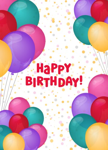 Happy birthday card design Royalty Free Vector Image