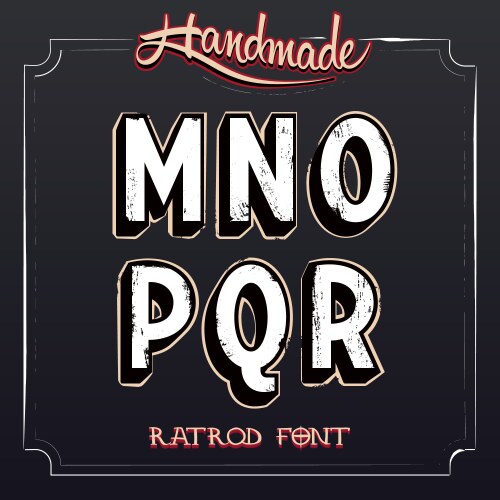 Alphabet retro color Royalty Free Vector Image