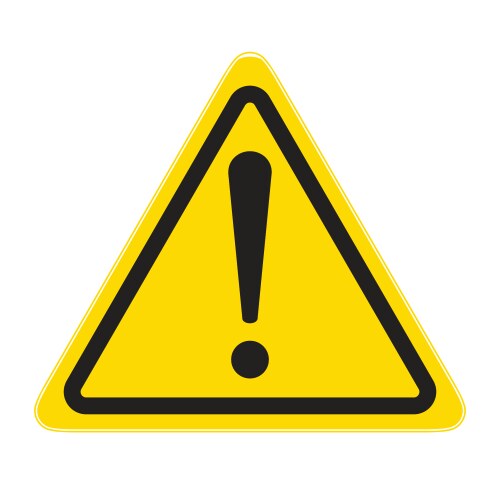 Yellow Child Safety Warning Sign Royalty Free Vector Image