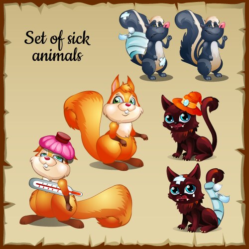 Sick Animal Vector Images (over 12,000)