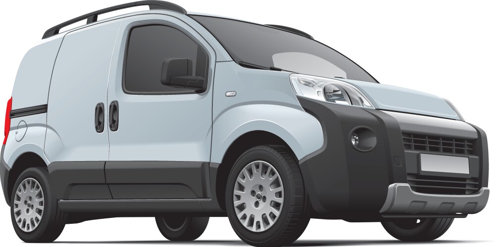 White box truck Royalty Free Vector Image - VectorStock