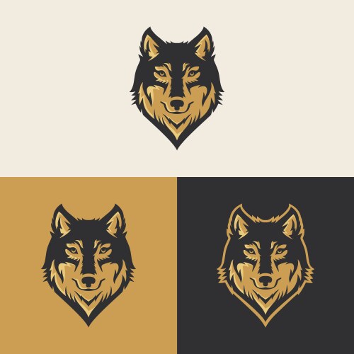 Wolf logo Royalty Free Vector Image - VectorStock
