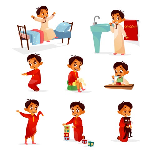 Daily Routine Cartoon Vector Images (over 5,700)
