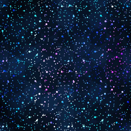 Night sky seamless pattern with bright stars Vector Image