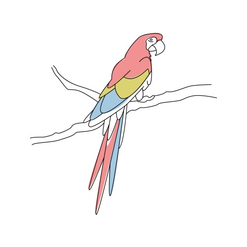 Simple line graphic with a sea whale Royalty Free Vector