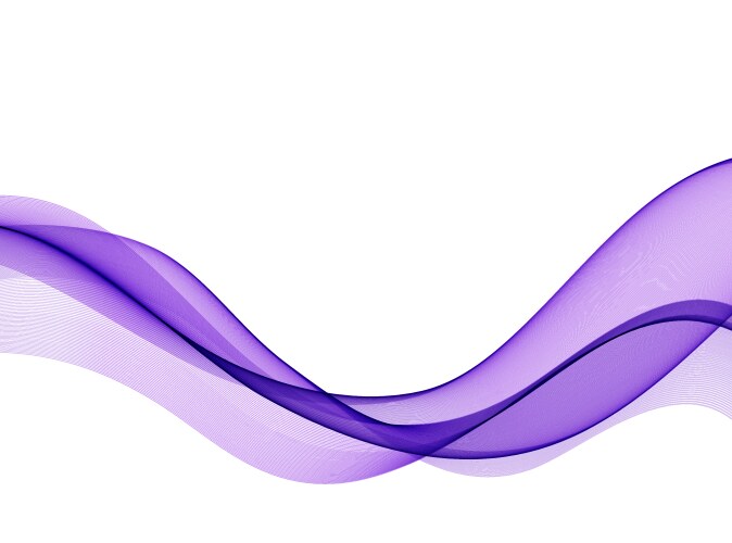 Smoky abstract brown wave flow on white background