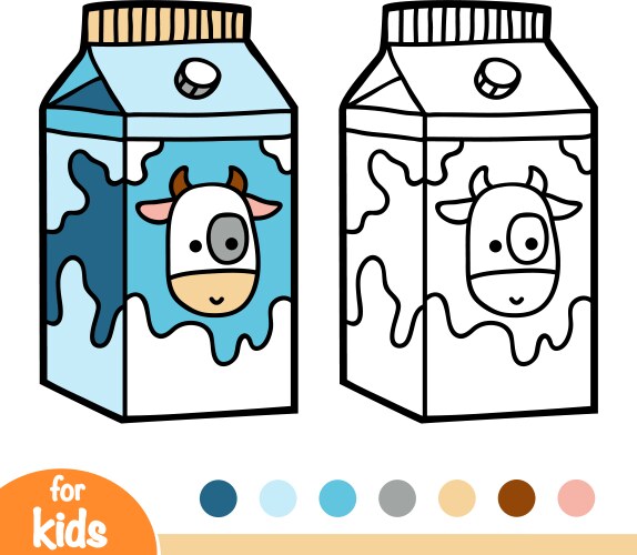 Milk Coloring Pages Vector Images (over 1,000)