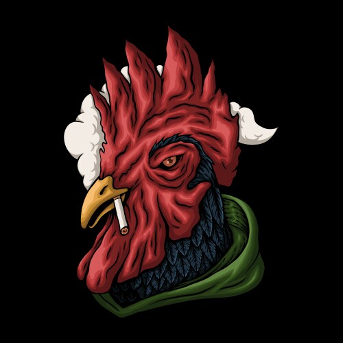 Fighting Rooster Head Drawing Rooster Fight Vector Art, Icons, And
