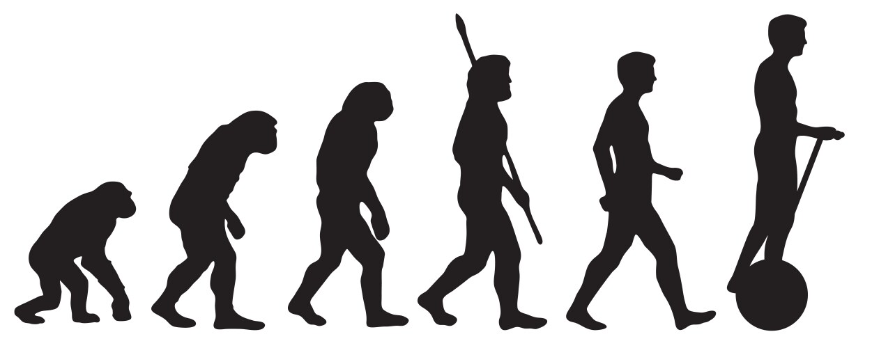 Man evolution Royalty Free Vector Image - VectorStock