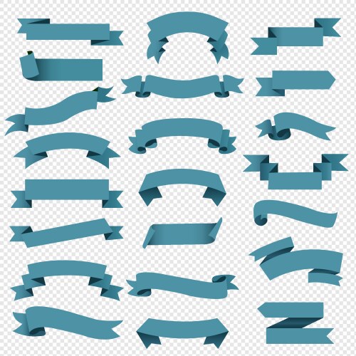 Blue Scroll Ribbon Banner Vector Images (over 2,000)
