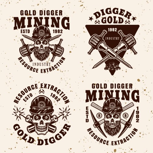 Gold Mining Logo Vector Images (over 4,100)