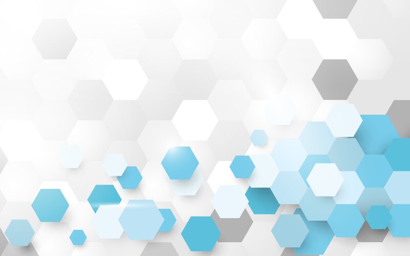 Abstract hexagon pattern light blue Royalty Free Vector