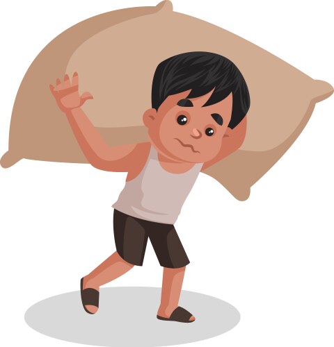 Two boy characters with happy face Royalty Free Vector Image