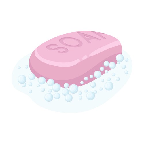 Pink Soap Icon - Cartoon Style – Royalty-Free Vector | VectorStock