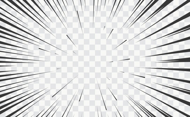 Comic manga transparent background anime effect Vector Image