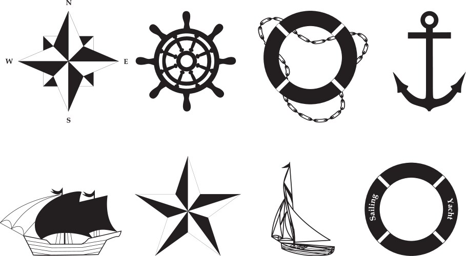 Nautical star Vector Images & Graphics for Commercial Use | VectorStock