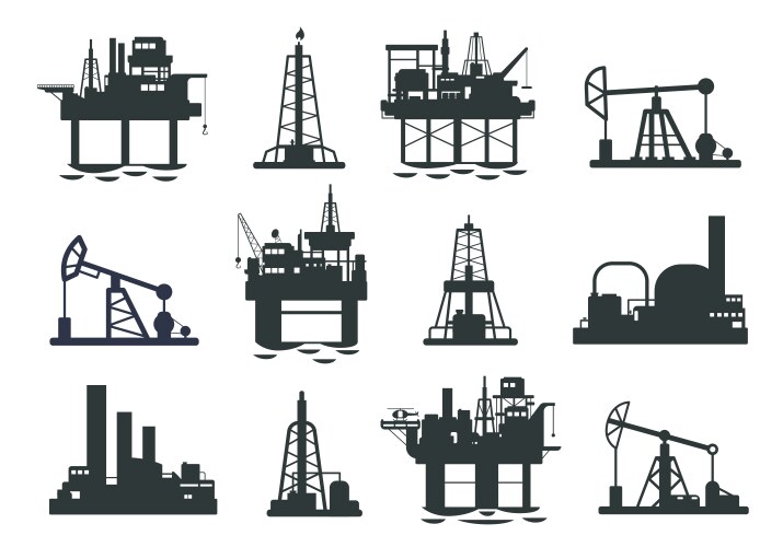 Oil Rig Silhouette Vector Images (over 5,800)