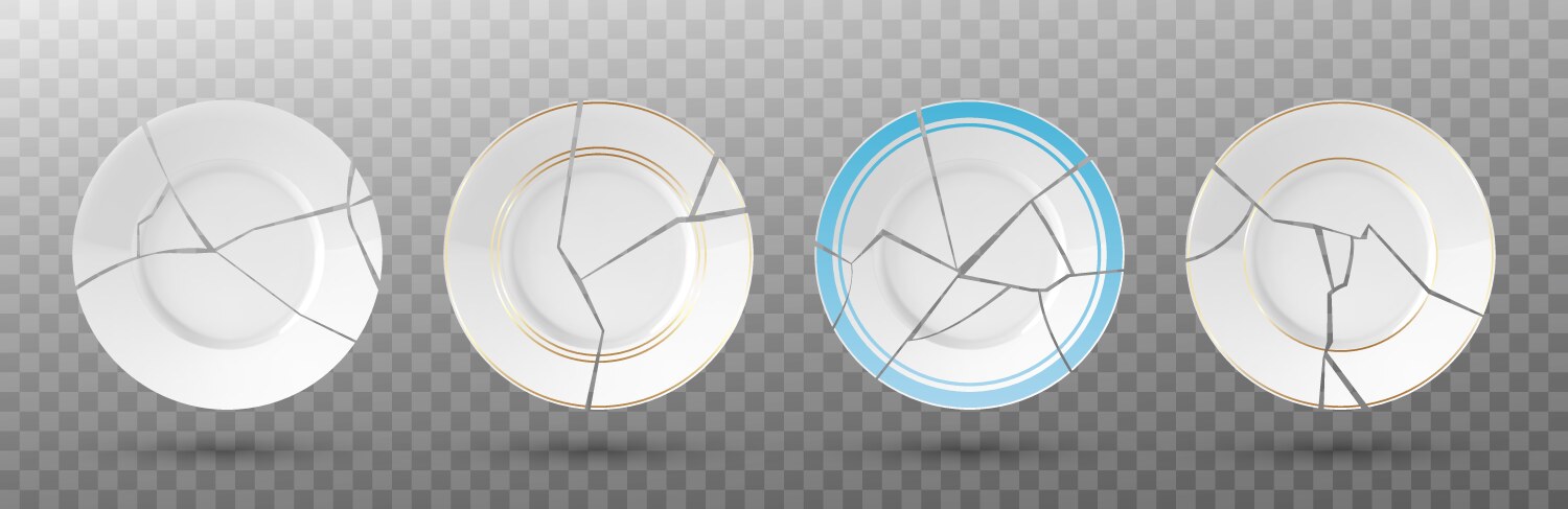 Broken Plate Vector Images (over 1,200)