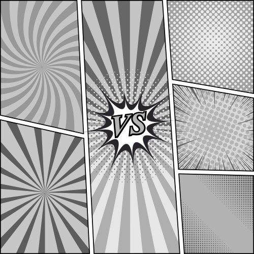 Book page comic Royalty Free Vector Image - VectorStock