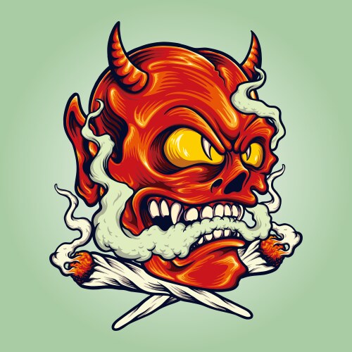 Red devils Royalty Free Vector Image - VectorStock