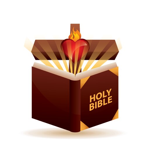 Open Bible with Flame Vector Images (42)