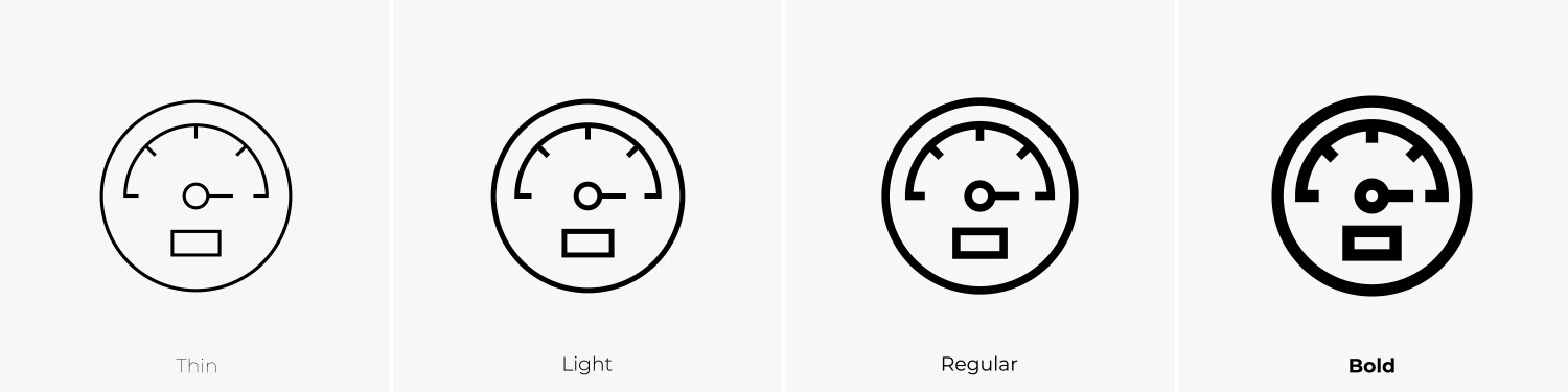 Ecology icon thin light regular and bold style Vector Image
