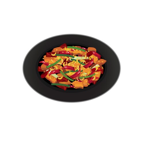 Chicken stew Royalty Free Vector Image - VectorStock