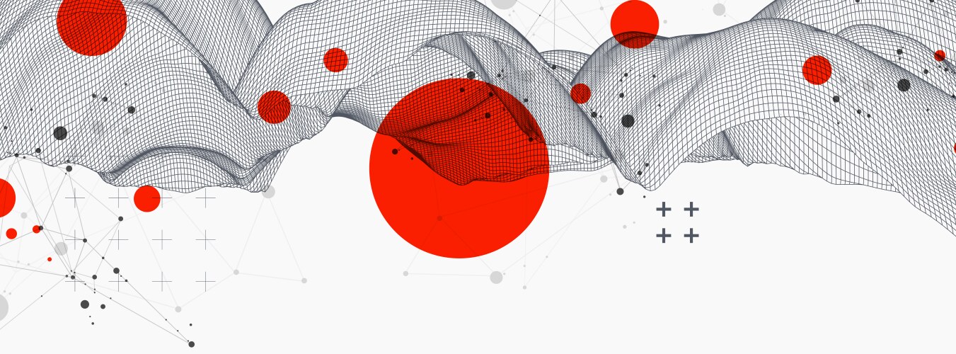 Science conference background with optical can Vector Image