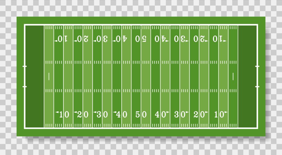 American football field sports stadium scheme Vector Image