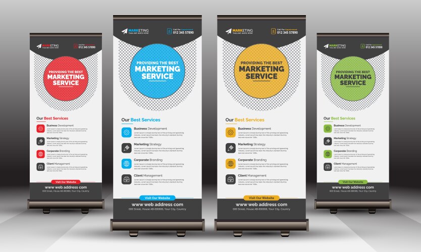 Standee event template Vector Images & Graphics for Commercial Use ...