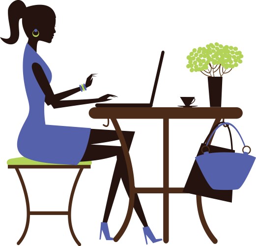 Working woman Royalty Free Vector Image - VectorStock