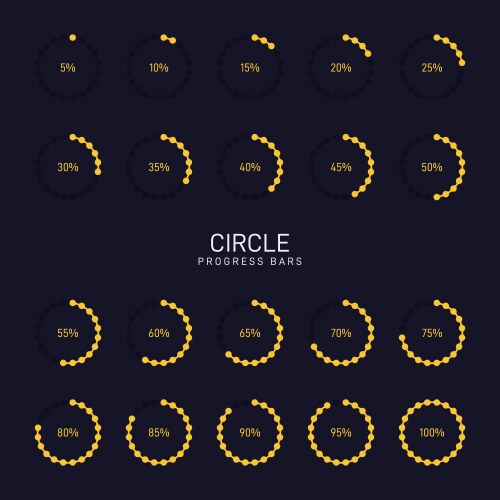 Futuristic growth progress concept banner Vector Image