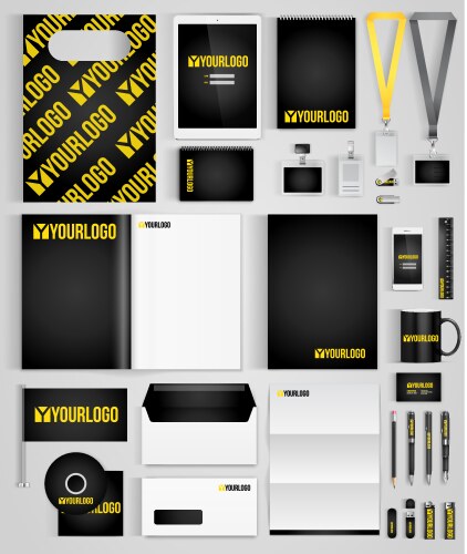 Set of corporate identity templates Royalty Free Vector
