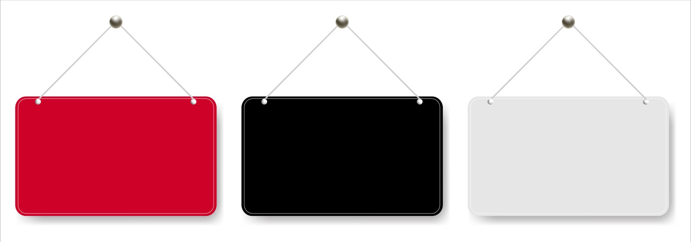 Wooden sign and isolated white background Vector Image